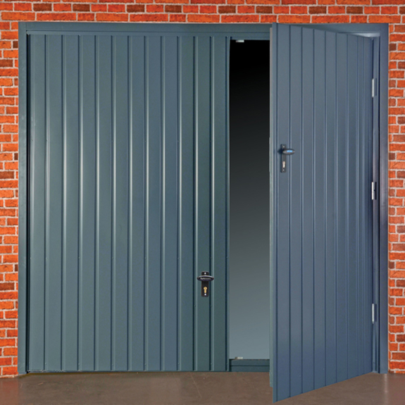 Steel Door with Pedestrian Access Door Price Guide from The Garage Door ...