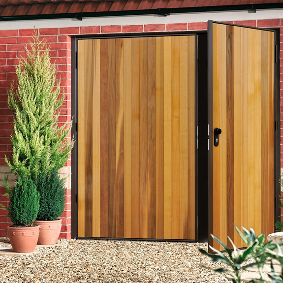 Timber Doors in a Steel Chassis Price Guide from The Garage Door Centre